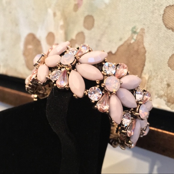 Express | Jewelry | Express Pink Mixed Stone Stretch Bracelet | Poshmark